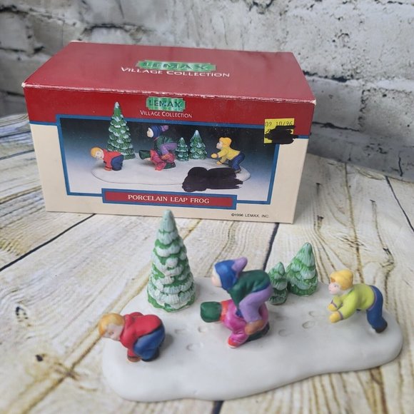 Lemax | Holiday | Lemax Christmas Village Collection Porcelain Leap Frog 6372 W Box 1996 | Poshmark